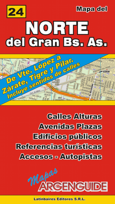 Plano de zona Oeste del GBA – de Ciudadela hasta Lujan – MapasArgenGuide